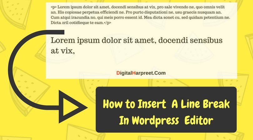 How To Insert A Line Break In WordPress Manually DH
